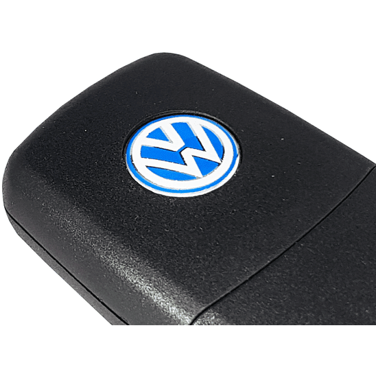 Logo stickers Autocollant VW Clé bleu Volkswagen 14 mm